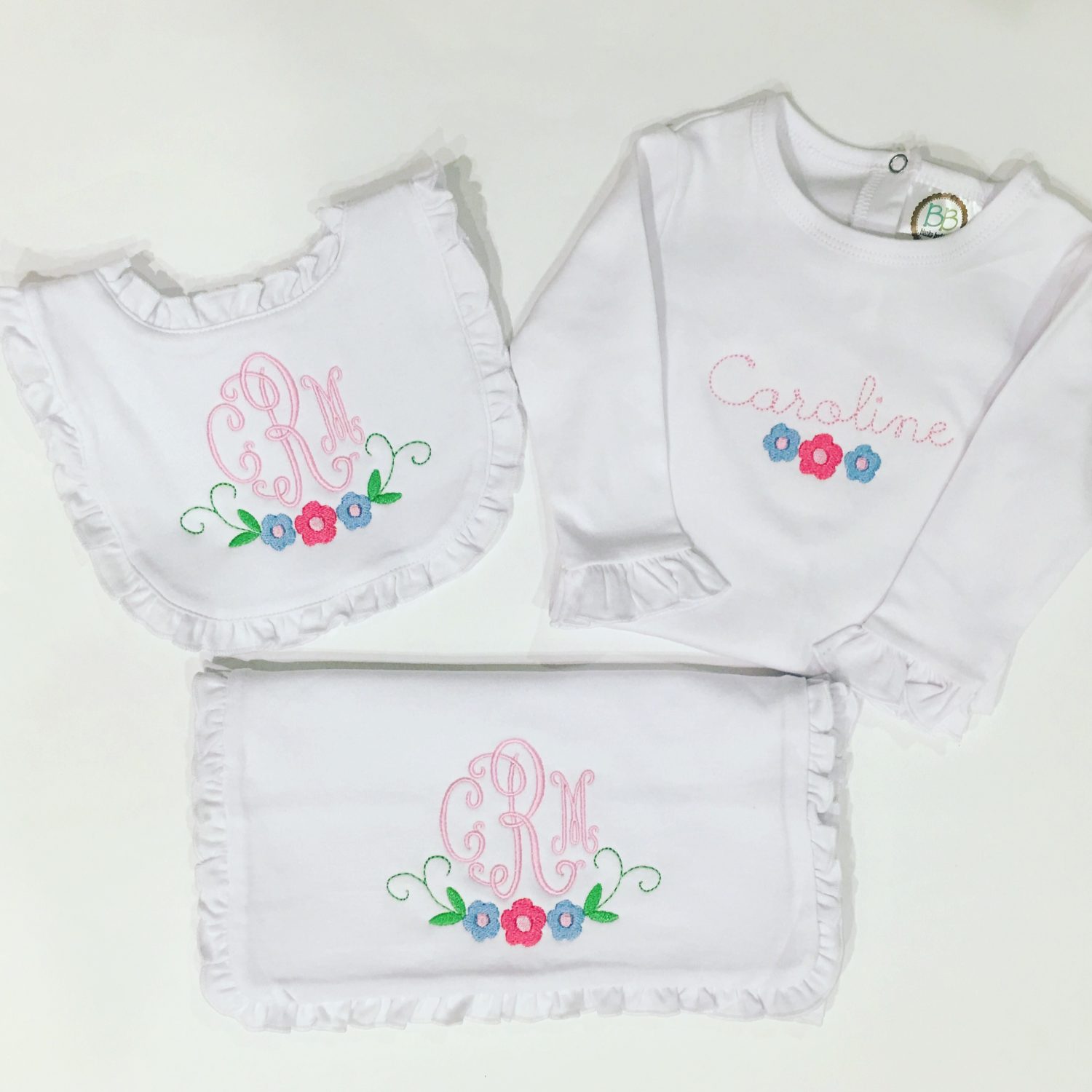 Caroline Floral Infant Set - MDA Monograms